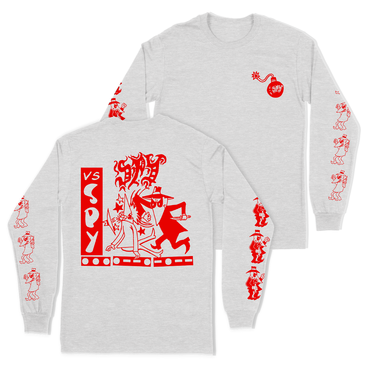 Spy VS Spy Ash Long Sleeve